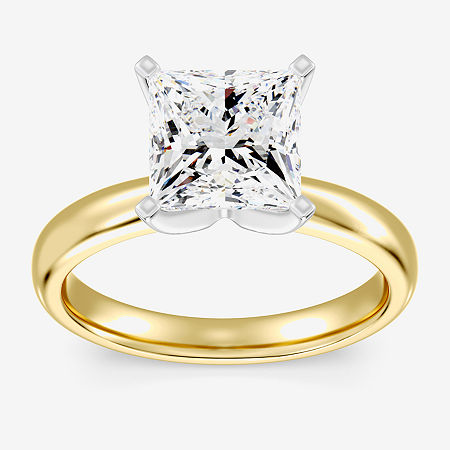 Click here for 3 CT. Princess-cut Lab-Grown (G / VS2) Diamond Sol... prices