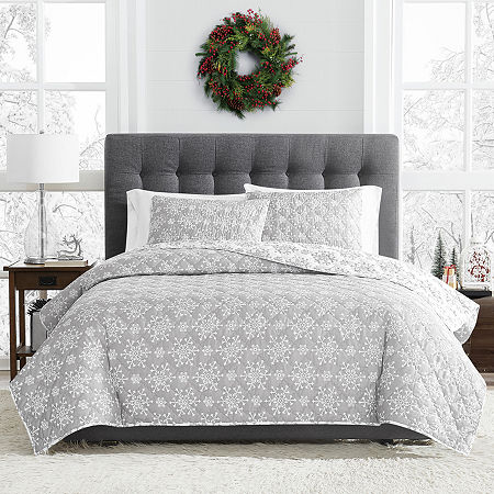 Click here for Brooklyn Loom Let It Snow 3-pc. Reversible Quilt S... prices