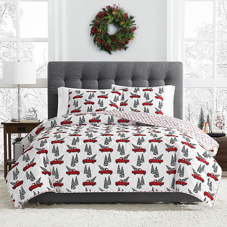 Click here for Brooklyn Loom Winter Truck 3-pc. Reversible Quilt... prices