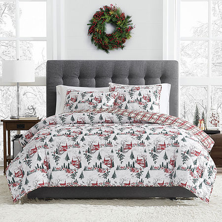 Click here for Brooklyn Loom Holiday Toile 3-pc. Reversible Quilt... prices