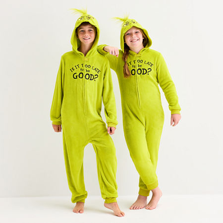 Click here for Little & Big Kid Unisex Dr. Seuss Grinch Fleece Ho... prices