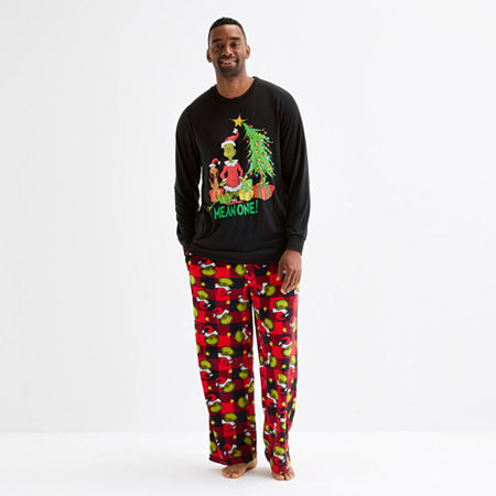 Click here for Mens Dr. Seuss Grinch Microfleece Crew Neck Long S... prices
