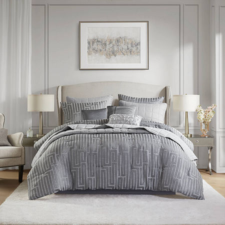 Madison Park Royce Luxury Jacquard Comforter Sets