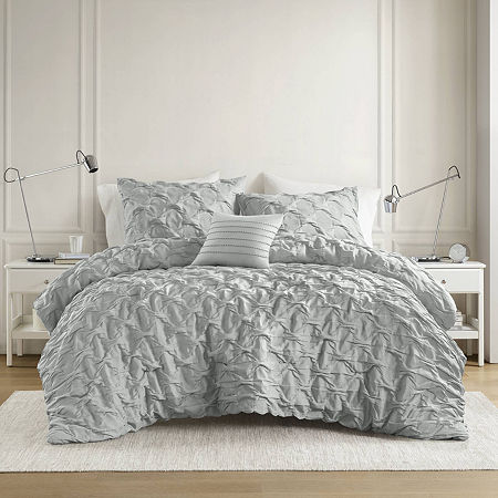 Click here for 510 Design Bailey Diamond Pintuck Pleated Woven Co... prices