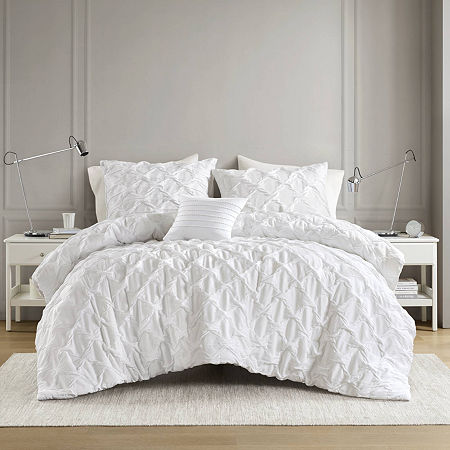 Click here for 510 Design Bailey Diamond Pintuck Pleated Woven Co... prices