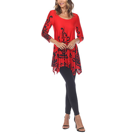 White Mark Womens Yanette Tunic - Red