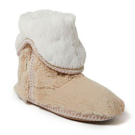 Click here for Dearfoams Beth Furry Womens Memory Foam Bootie Sli... prices