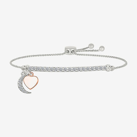 Click here for Womens Lab Created White Sapphire 10K Rose Gold St... prices