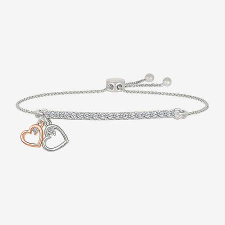 Click here for Womens Lab Created White Sapphire 10K Rose Gold St... prices