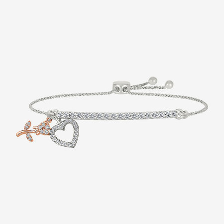 Click here for Grandma Womens Lab Created White Sapphire 10K Rose... prices