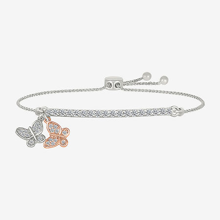 Click here for Womens Lab Created White Sapphire 10K Rose Gold St... prices
