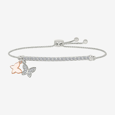 Click here for Womens Lab Created White Sapphire 10K Rose Gold St... prices