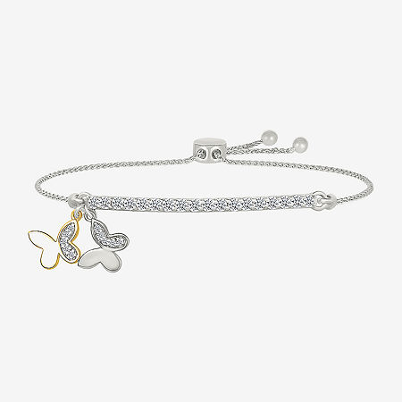 Click here for Womens Lab Created White Sapphire 10K Gold Sterlin... prices