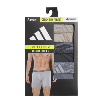 adidas Performance Microfiber Mens 3 Pack Boxer Briefs - JCPenney