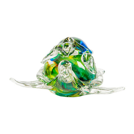 Click here for Dale Tiffany Sea Turtles Art Glass Sculpture  One... prices