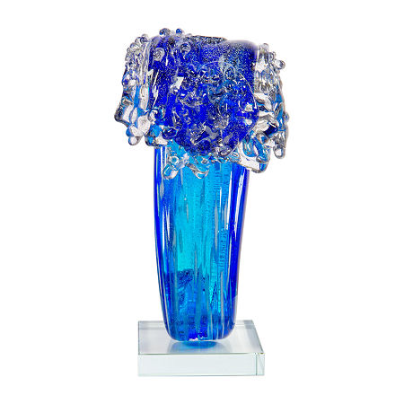 Dale Tiffany Pacific Wave Sculpture - Blue