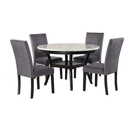 Click here for Celeste 5-pc. Round Dining Set  One Size  Gray prices