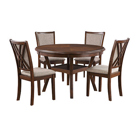 Click here for Amy 5-pc. Round Dining Set  One Size  Brown prices