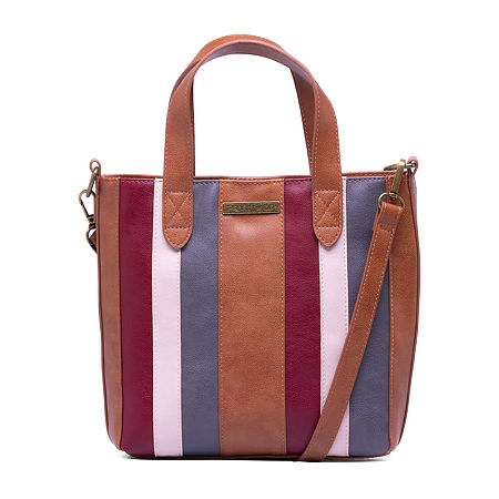 Click here for Frye and Co. Striped Mini Tote Bag  One Size  Brow... prices