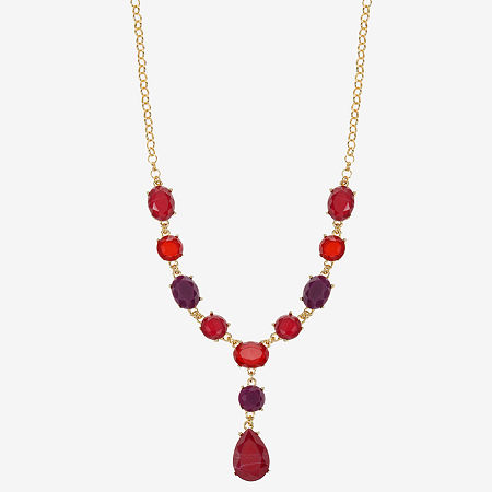 Click here for Mixit Gold Tone & Red Womens 17 Inch Y Necklace  O... prices