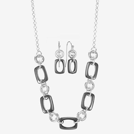 Click here for Liz Claiborne Two Toned Collar Necklace & Drop Ear... prices