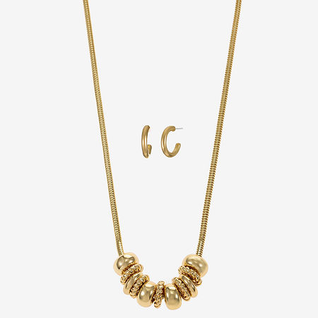 Click here for Liz Claiborne Frontal Slider Necklace & Huggie Ear... prices