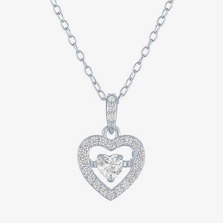 Click here for Yes  Please! Womens Lab Created White Sapphire Hea... prices