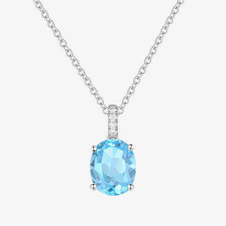 Click here for Yes  Please! Womens Genuine Blue Topaz Sterling Si... prices