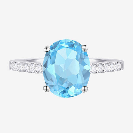 Click here for Yes  Please! Womens Genuine Blue Topaz Sterling Si... prices