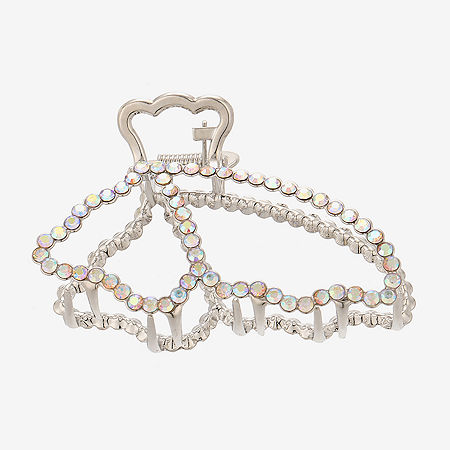 Click here for Arizona Silver Tone Hair Clip  One Size  Silver prices