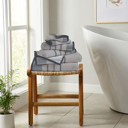Click here for Linery Decorative Stripe 6-pc. Quick Dry Bath Towe... prices