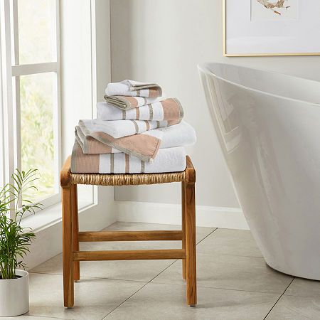 Click here for Linery Decorative Stripe 6-pc. Quick Dry Bath Towe... prices