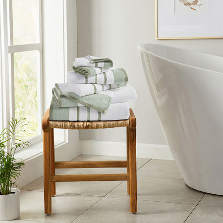 Click here for Linery Decorative Stripe 6-pc. Quick Dry Bath Towe... prices