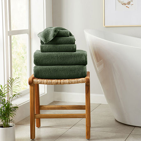 Click here for Linery Popcorn 6-pc. Quick Dry Bath Towel Set  One... prices