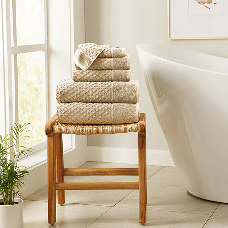 Click here for Linery Diamond 6-pc. Quick Dry Bath Towel Set  One... prices