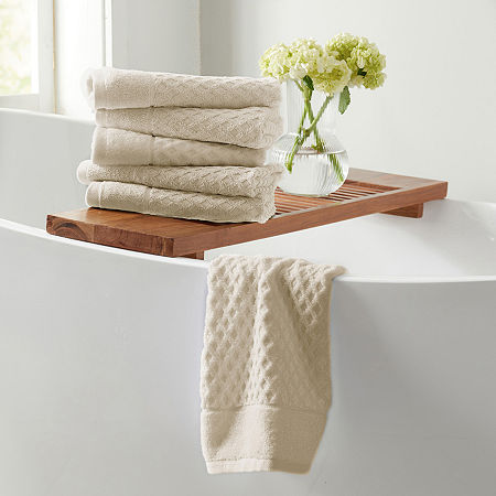 Click here for Linery Solid Cotton Textured 12pk Washcloth Set Qu... prices