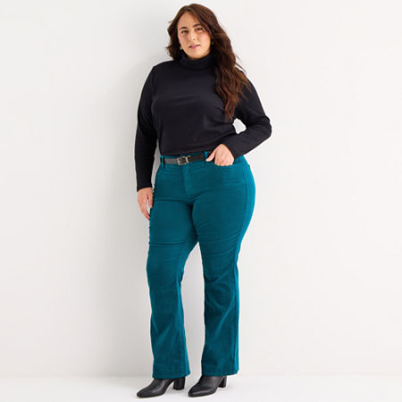 Click here for St. Johns Bay Womens Plus Mid Rise Bootcut Corduro... prices