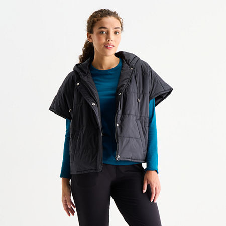 Click here for Xersion Womens Woven Poncho Vest  Small-medium  Bl... prices
