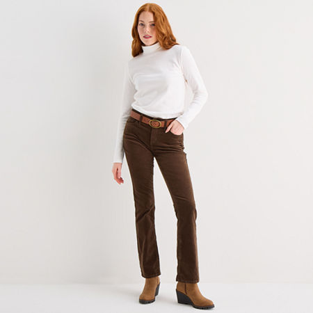 Click here for St. Johns Bay Womens Mid Rise Bootcut Corduroy Pan... prices