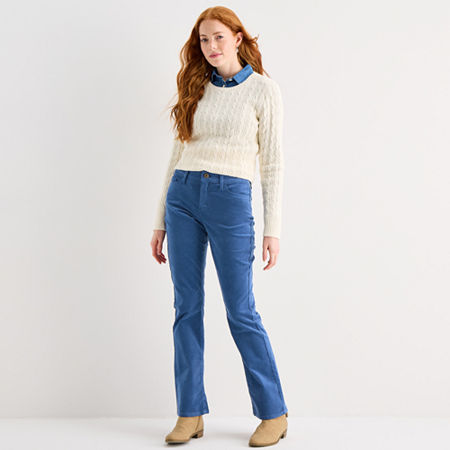 Click here for St. Johns Bay Womens Mid Rise Bootcut Corduroy Pan... prices