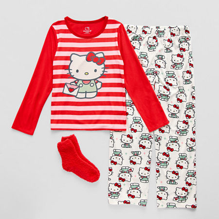 Click here for Little & Big Kid Girls Hello Kitty Fleece Crew Nec... prices