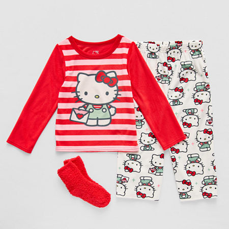 Click here for Toddler Girls Hello Kitty Fleece Crew Neck Long Sl... prices