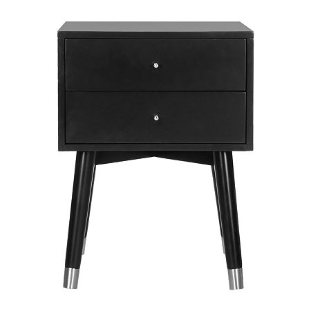 Click here for Lyla 2-Drawer Nightstand  One Size  Black prices