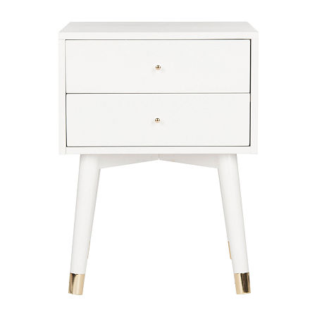 Click here for Lyla 2-Drawer Nightstand  One Size  White prices