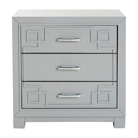 Click here for Raina 3-Drawer Nightstand  One Size  Gray prices