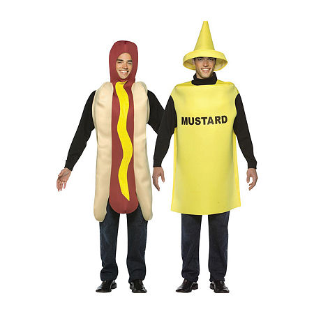 Click here for Unisex Adult Hot Dog & Mustard Couples Costume  La... prices