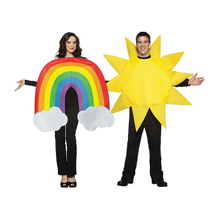 Click here for Unisex Adult Rainbow & Sun Couples Costume  Large... prices