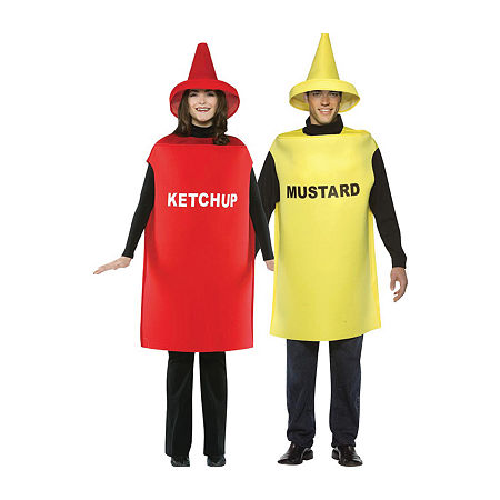 Click here for Unisex Adult Ketchup & Mustard Couples Costume  La... prices