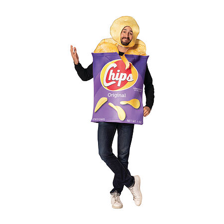 Click here for Unisex Adult Potato Chips Bag Costume  Large  Purp... prices