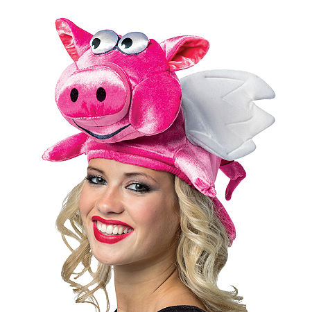 Click here for Unisex Adult Flying Pig Hat Costume Accessory  Lar... prices